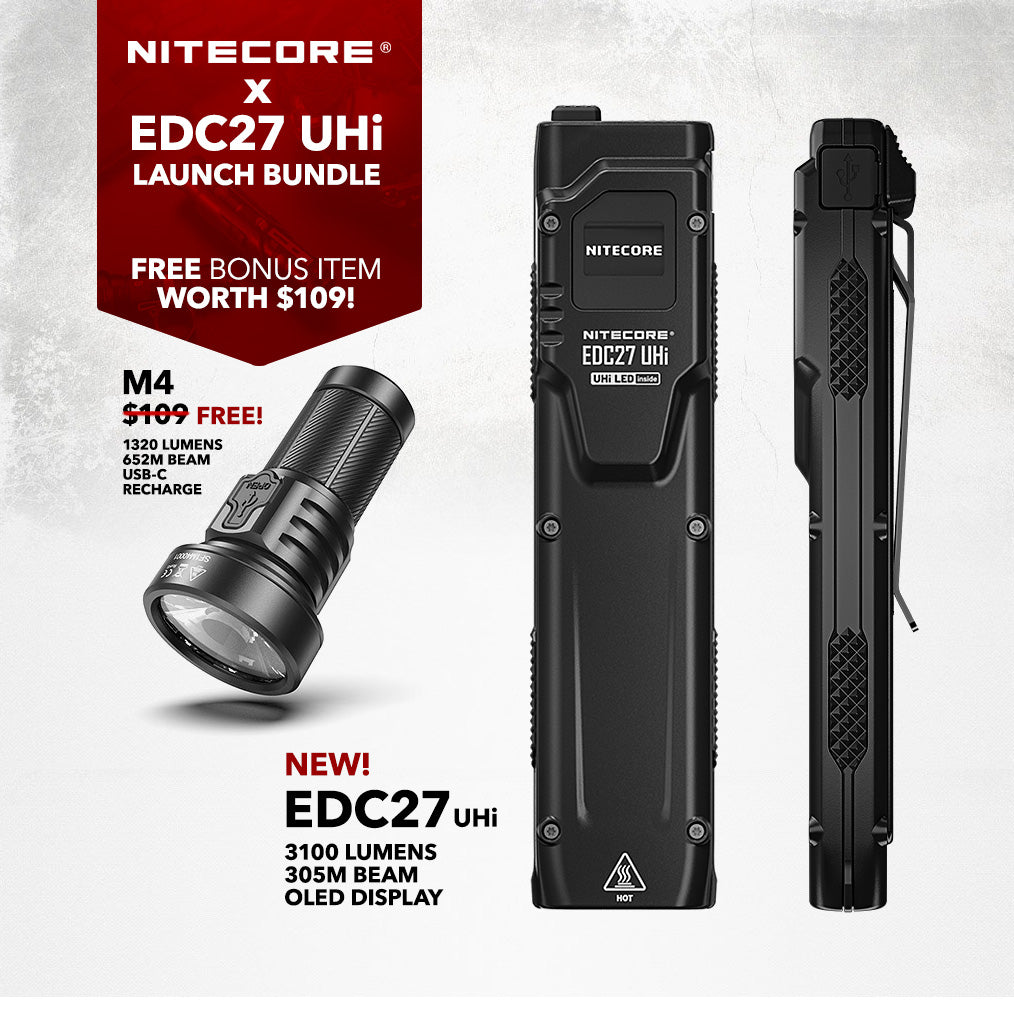 EDC27 UHi - 3100 lumens (Bundle) – Nitecore Singapore