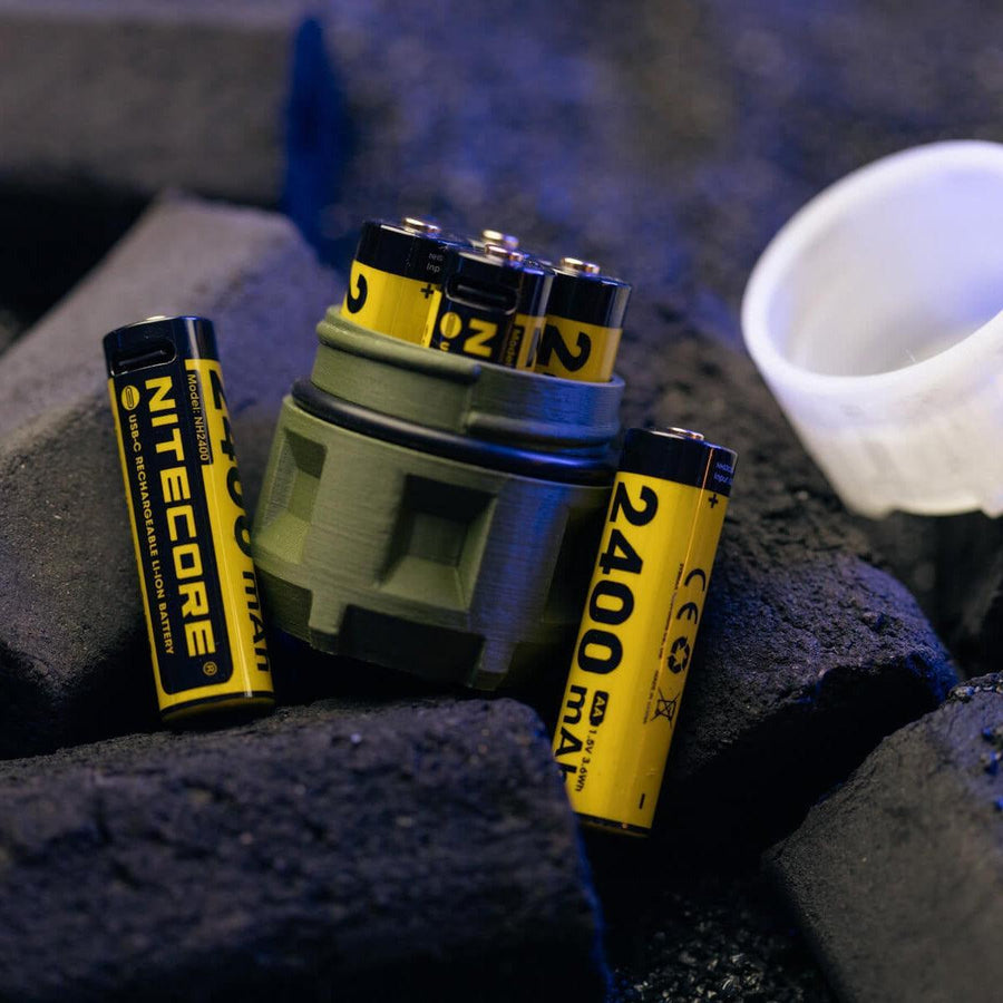 Waterproof AA Battery Pod (4xAA) – Nitecore Singapore
