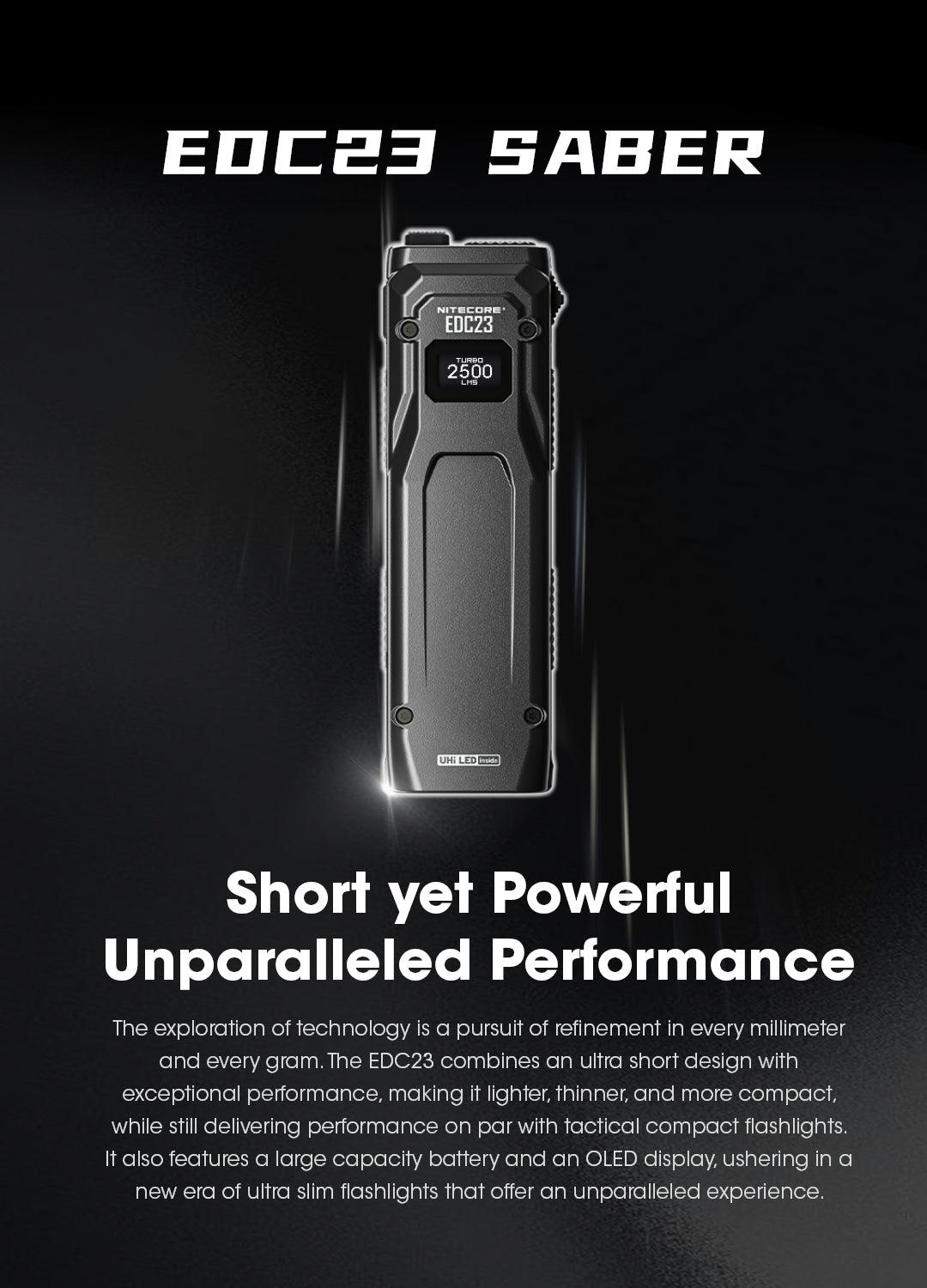 EDC23 - 2500 lumens – Nitecore Singapore