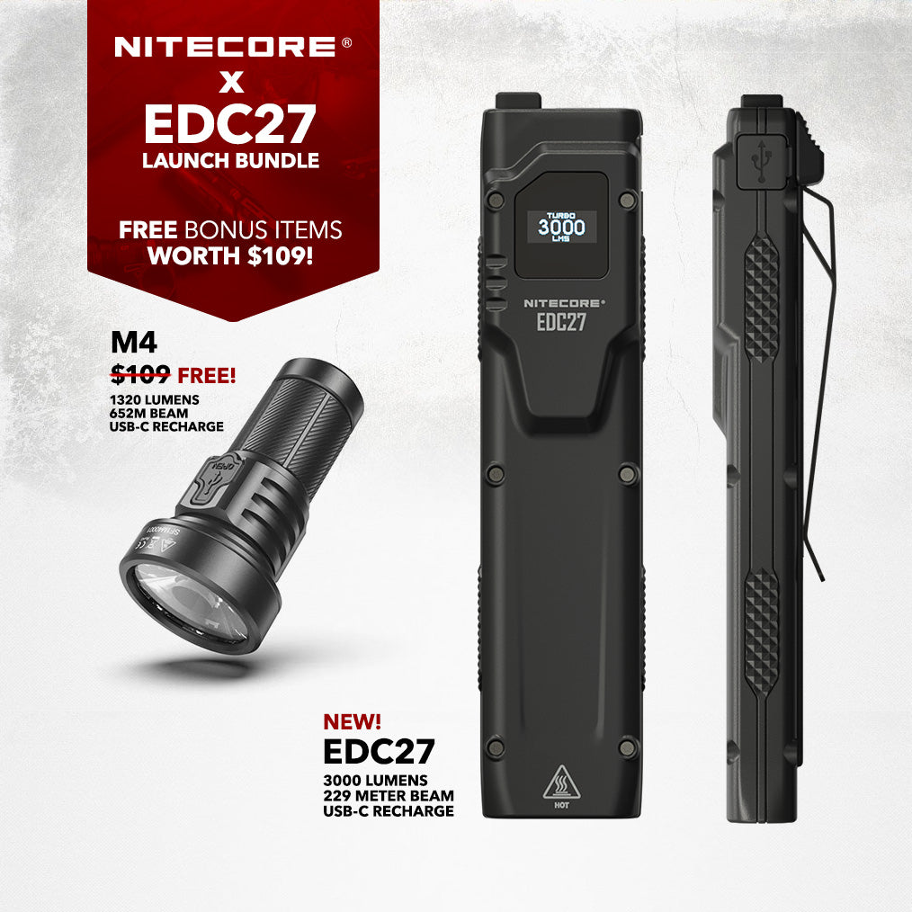 EDC27 - 3000 lumens (Bundle) – Nitecore Singapore
